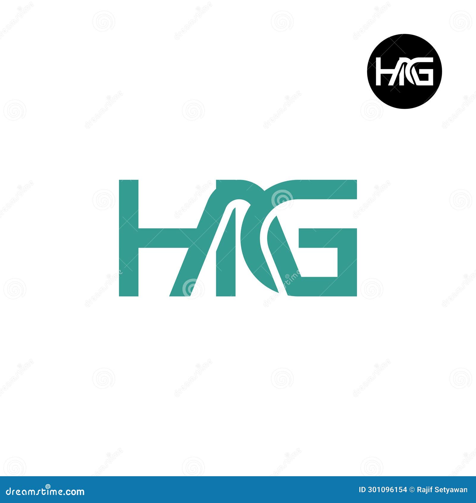 Letter HAG Monogram Logo Design Vector Illustration | CartoonDealer.com ...