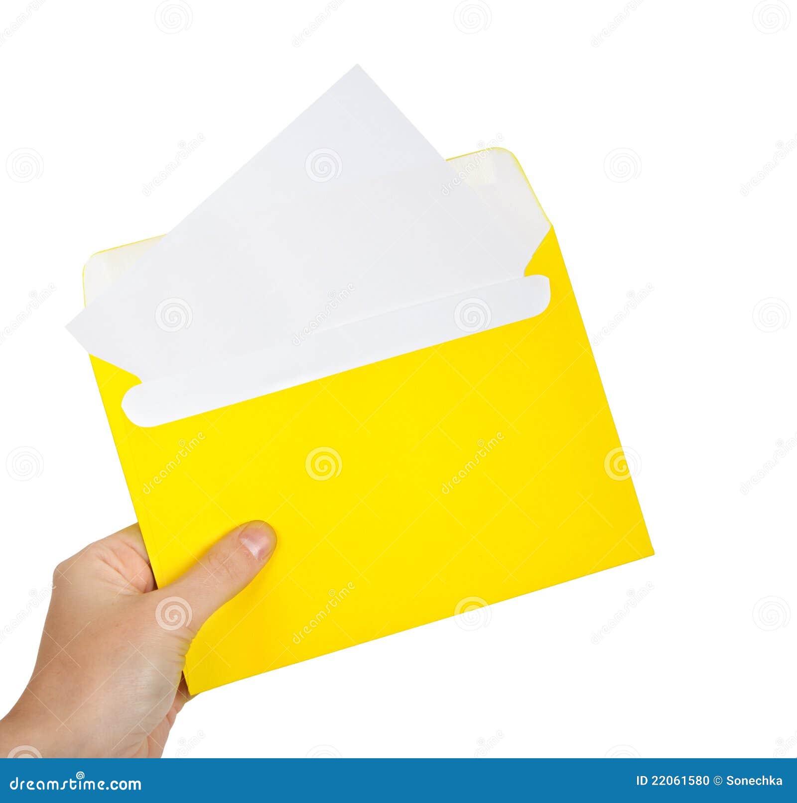 Letter in hand stock photo. Image of concept, business - 22061580