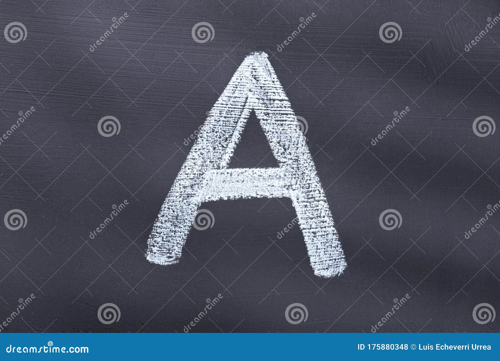 Letter a - Hand Drawn Alphabet Font Stock Photo - Image of view, gray ...