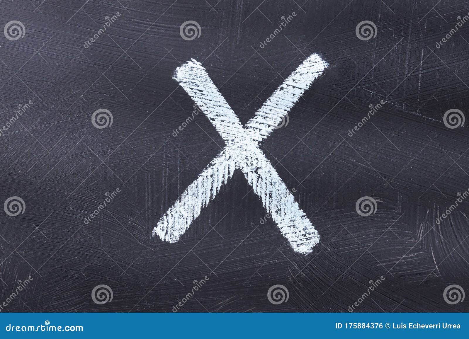 Letter X - Hand Drawn Alphabet Font Stock Photo - Image of chalk, space ...