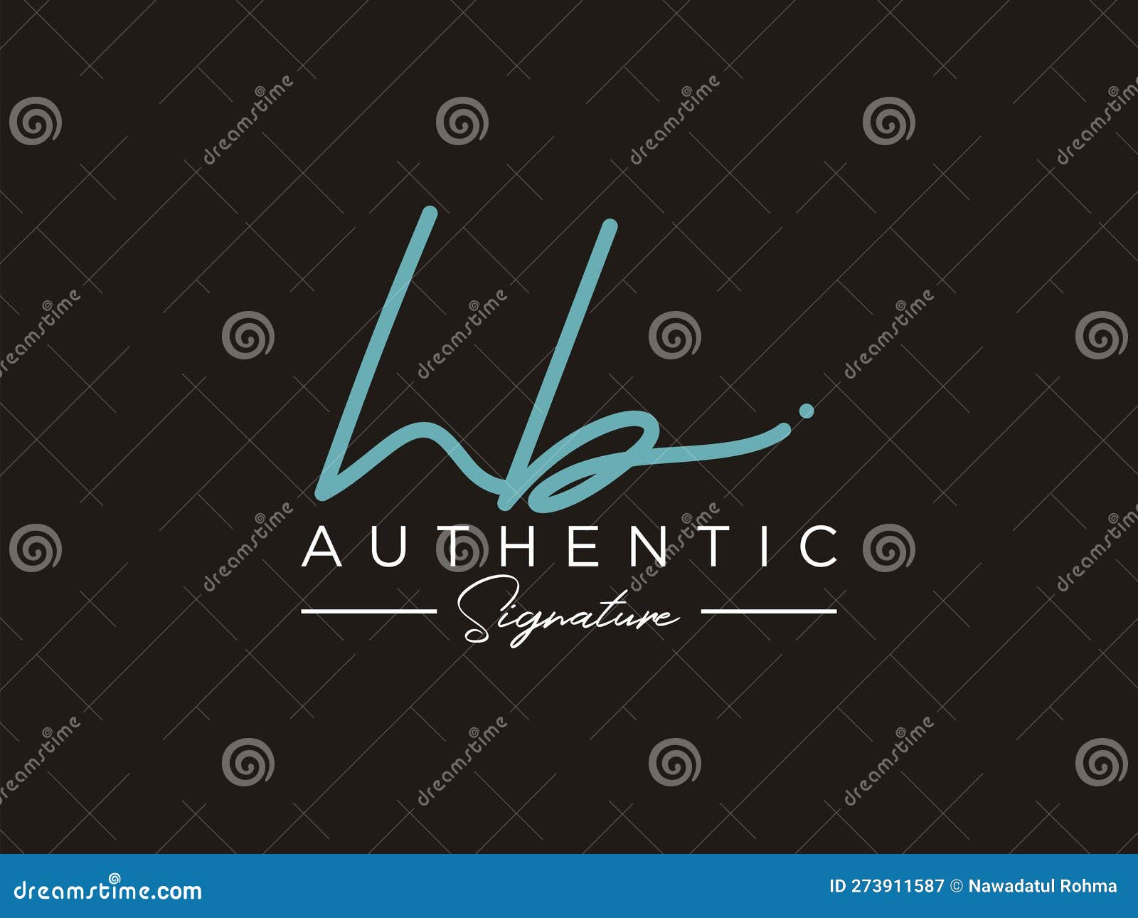 Letter HB Signature Logo Template Vector Stock Vector - Illustration of ...