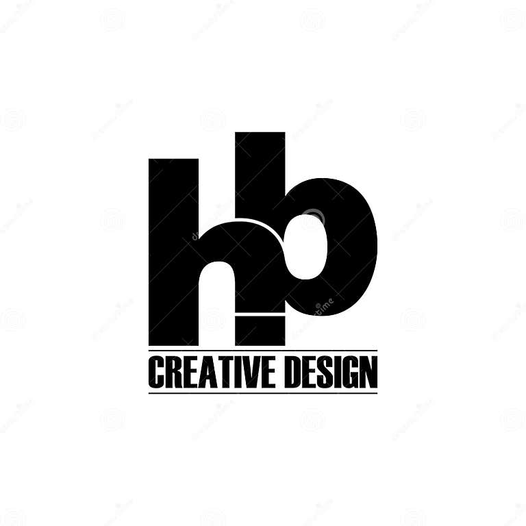 Letter HB Simple Monogram Logo Icon Design. Stock Vector - Illustration ...