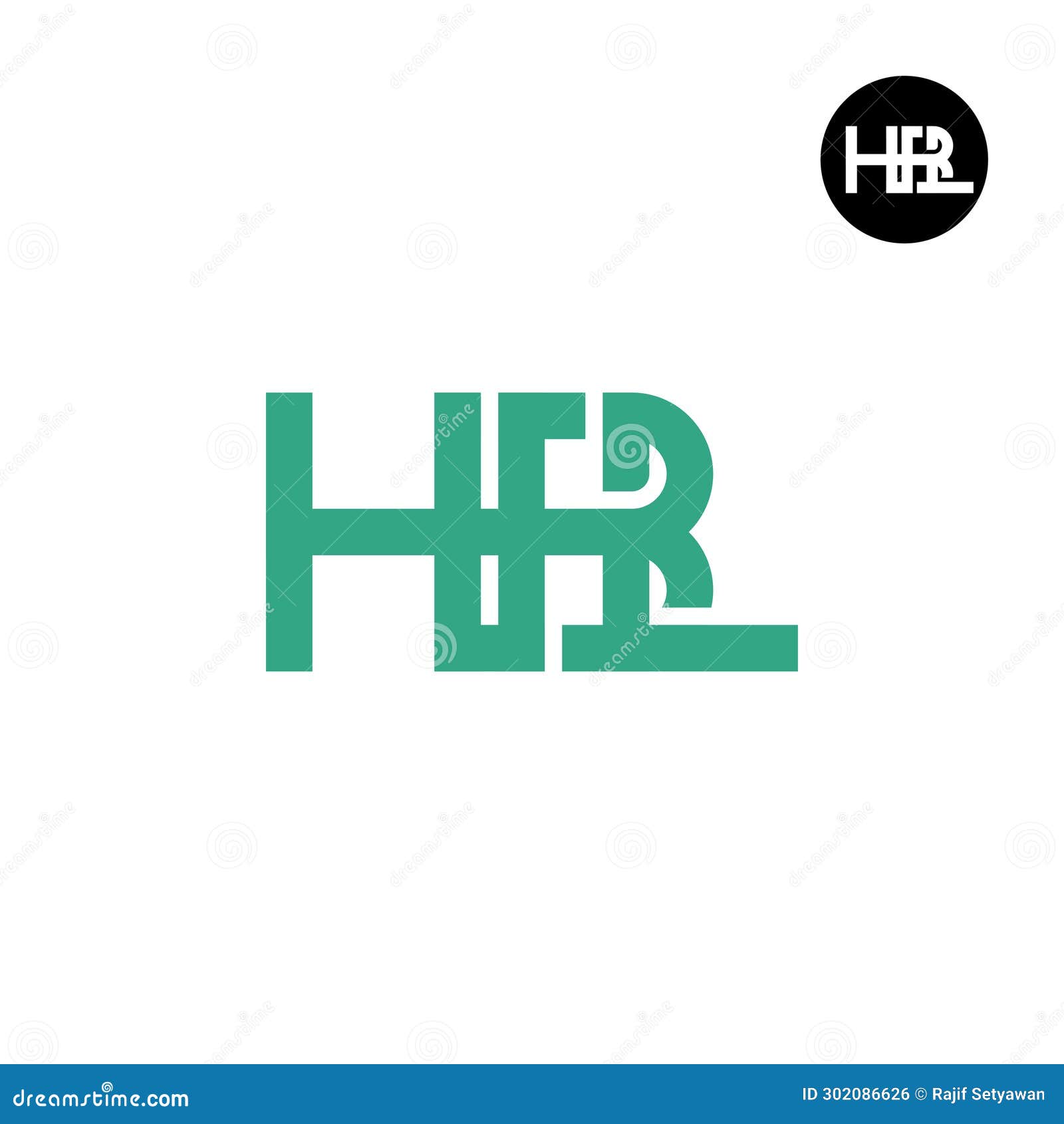 Letter HBL Monogram Logo Design Stock Vector - Illustration of names ...