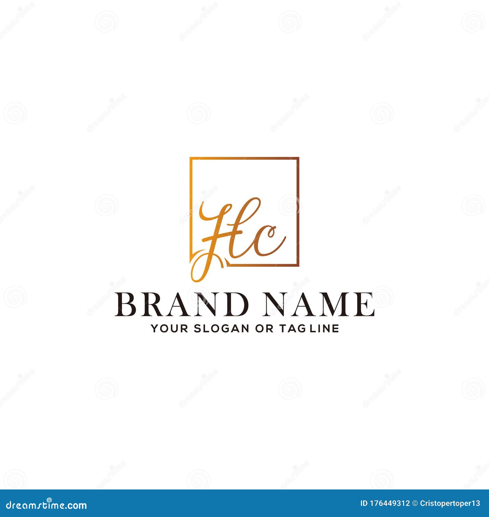 Letter HC Logo Design Vector Stock Vector - Illustration of icon ...