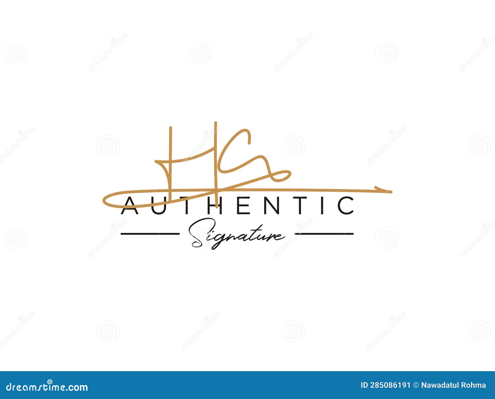 Letter HC Signature Logo Template Vector Stock Vector - Illustration of ...