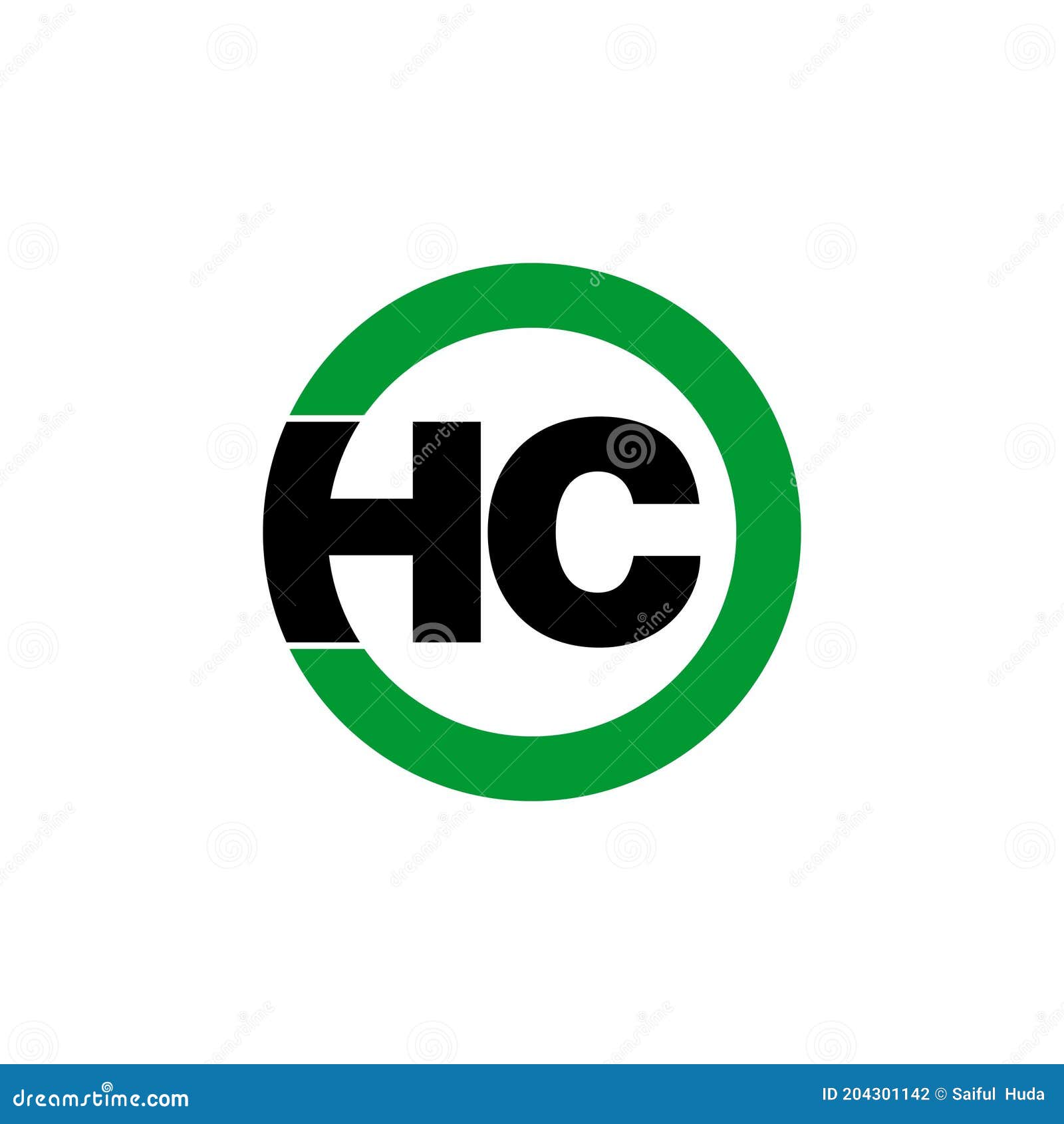 Letter HC Simple Monogram Logo Icon Design. Stock Vector - Illustration ...