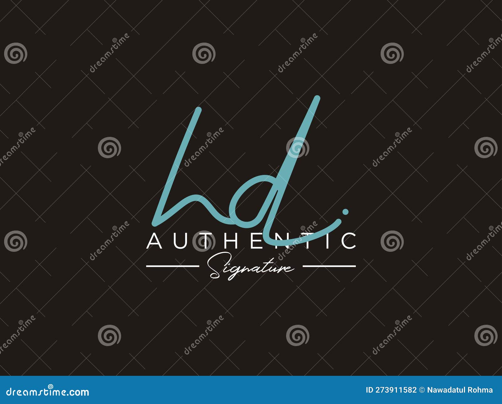 Letter HD Signature Logo Template Vector Stock Vector - Illustration of ...