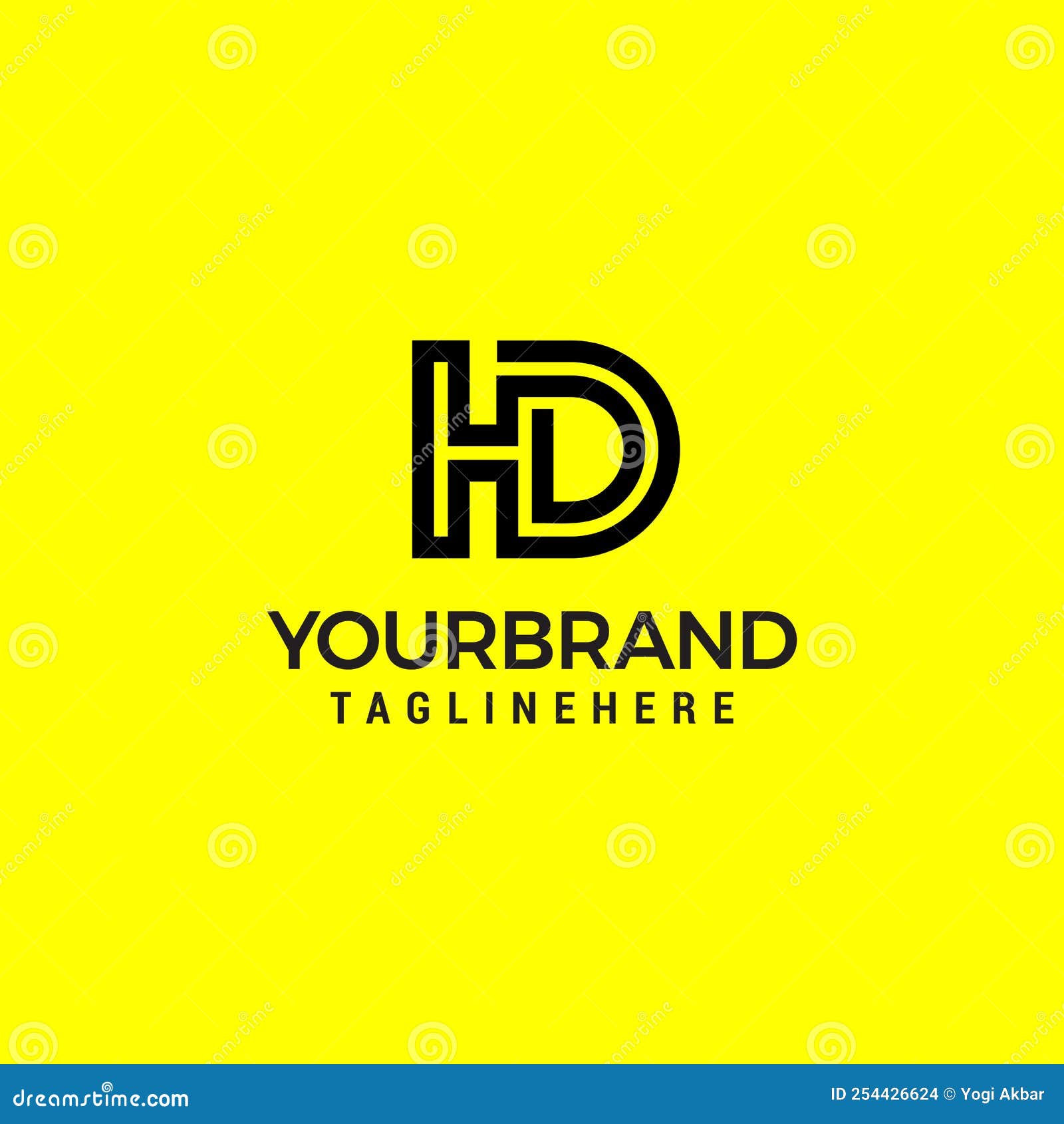 Letter HD Vector Line Logo Design Creative Minimalism Logotype Icon ...