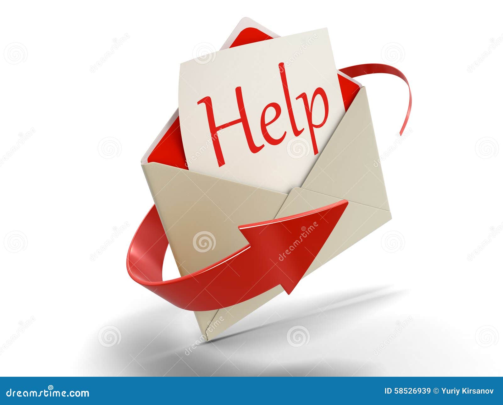 Letter Help (clipping Path Included) Stock Illustration - Illustration ...