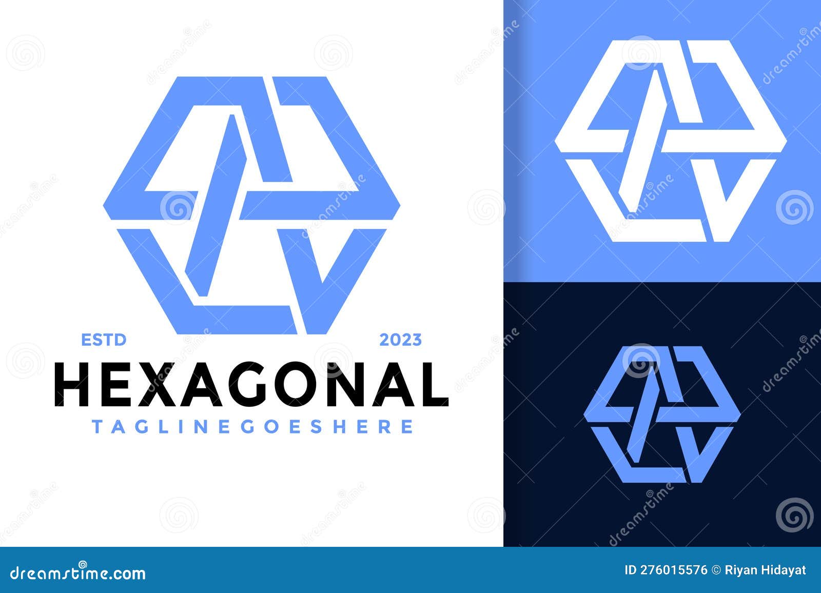 Letter a Hexagon Logo Vector Icon Illustration Stock Vector ...