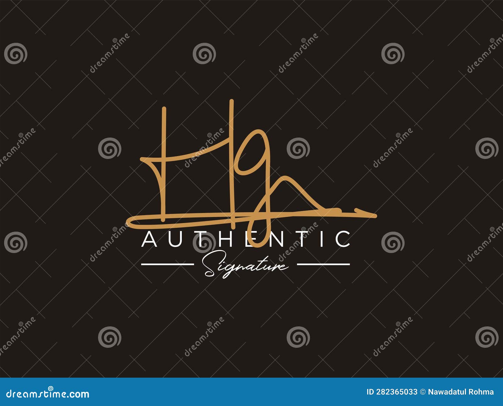 Letter HG Signature Logo Template Vector Stock Vector - Illustration of ...