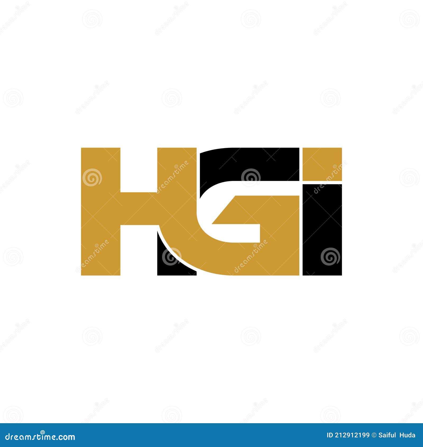 Letter HGI Simple Monogram Logo Icon Design. Stock Vector ...