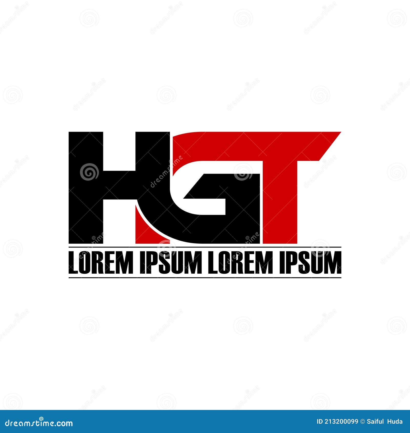 Letter HGT Simple Monogram Logo Icon Design. Stock Vector ...