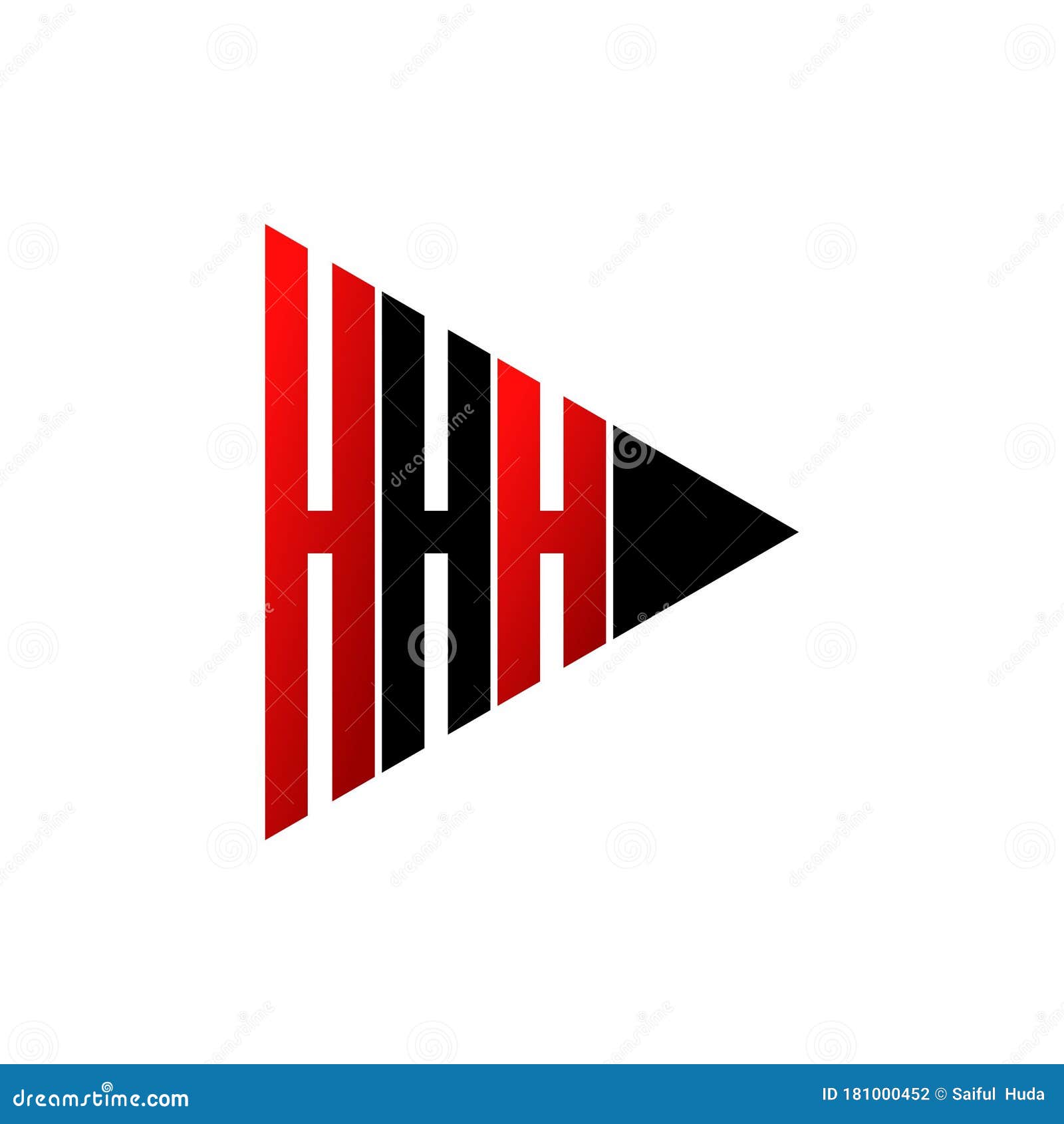 Letter HHH Simple Logo Icon Design Vector. Stock Vector - Illustration ...