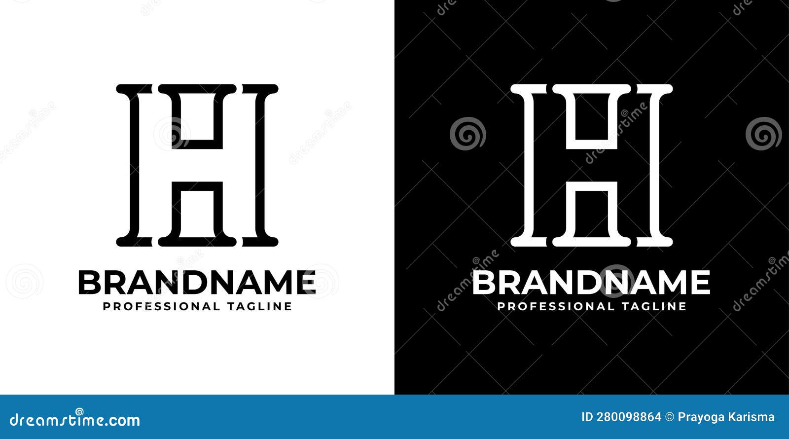 Letter HI or IH Monogram Logo, Suitable for Any Business with HI or IH ...