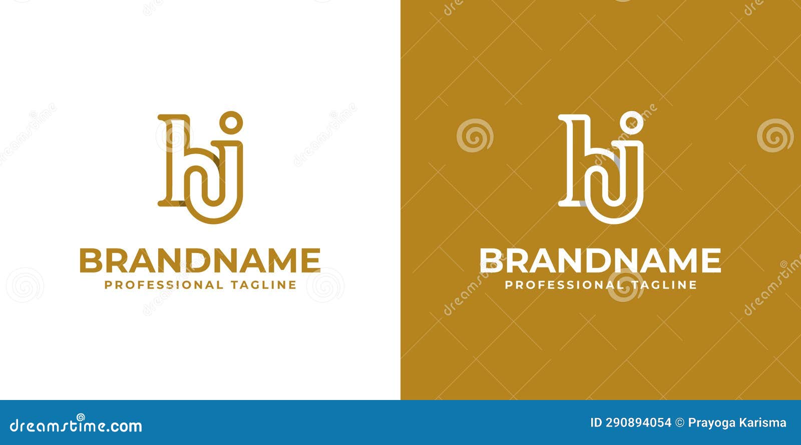 Letter HJ Monogram Logo Set, Suitable for Business with HJ or JH ...