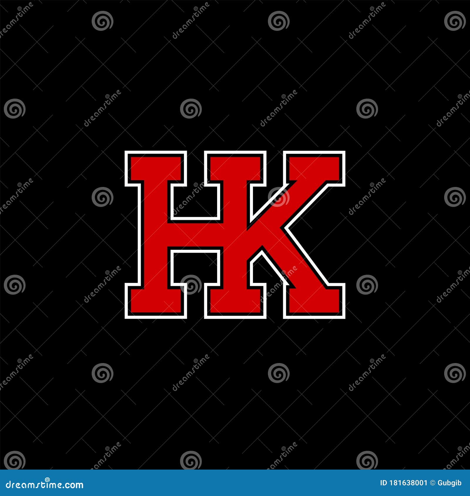 Letter HK Initial Logo Icon Editorial Photo - Illustration of alphabet ...
