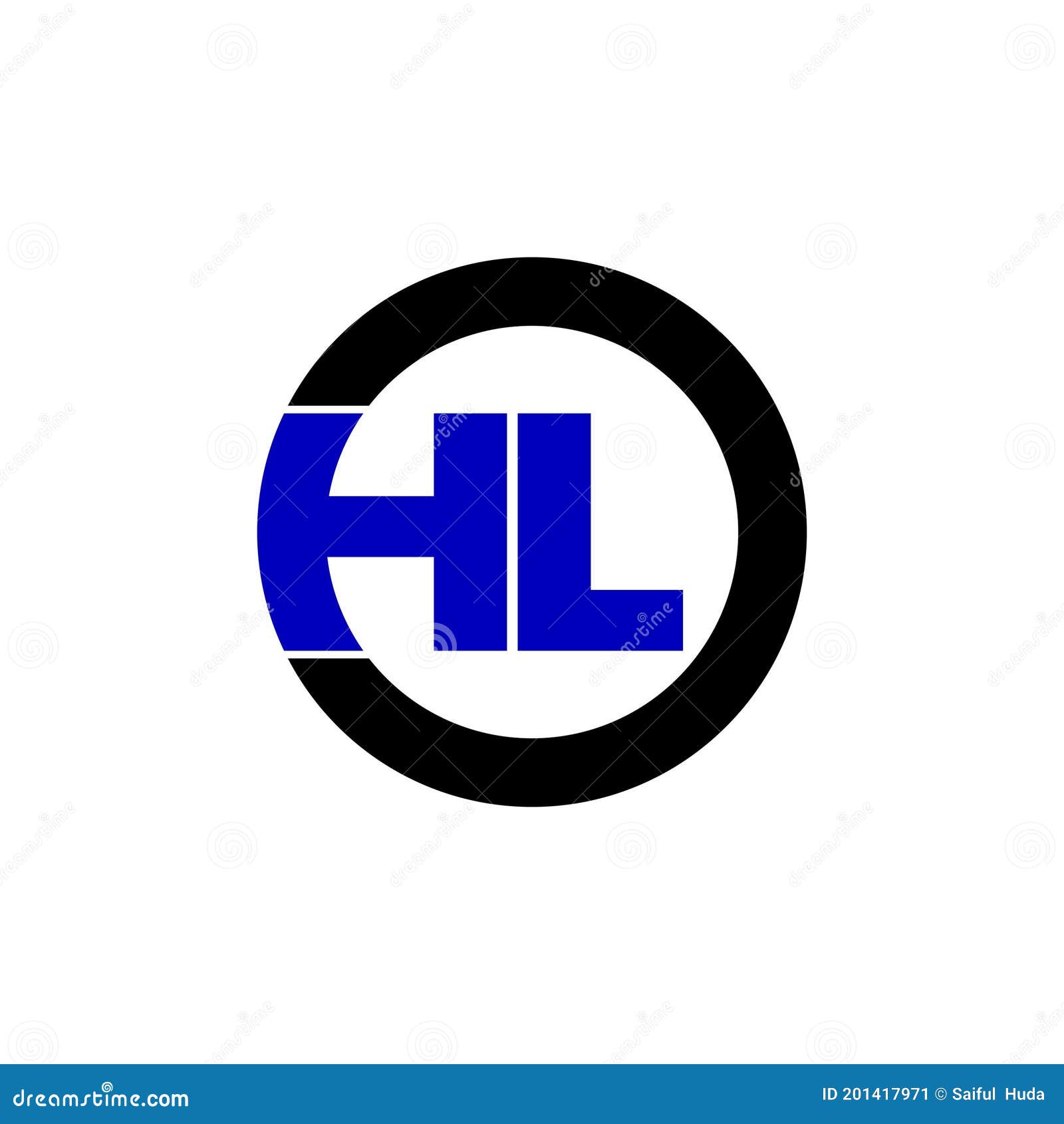 Letter HL Simple Monogram Logo Icon Design. Stock Vector - Illustration ...