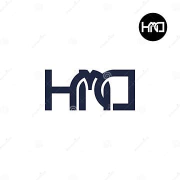 Letter HMD Monogram Logo Design Stock Illustration - Illustration of ...