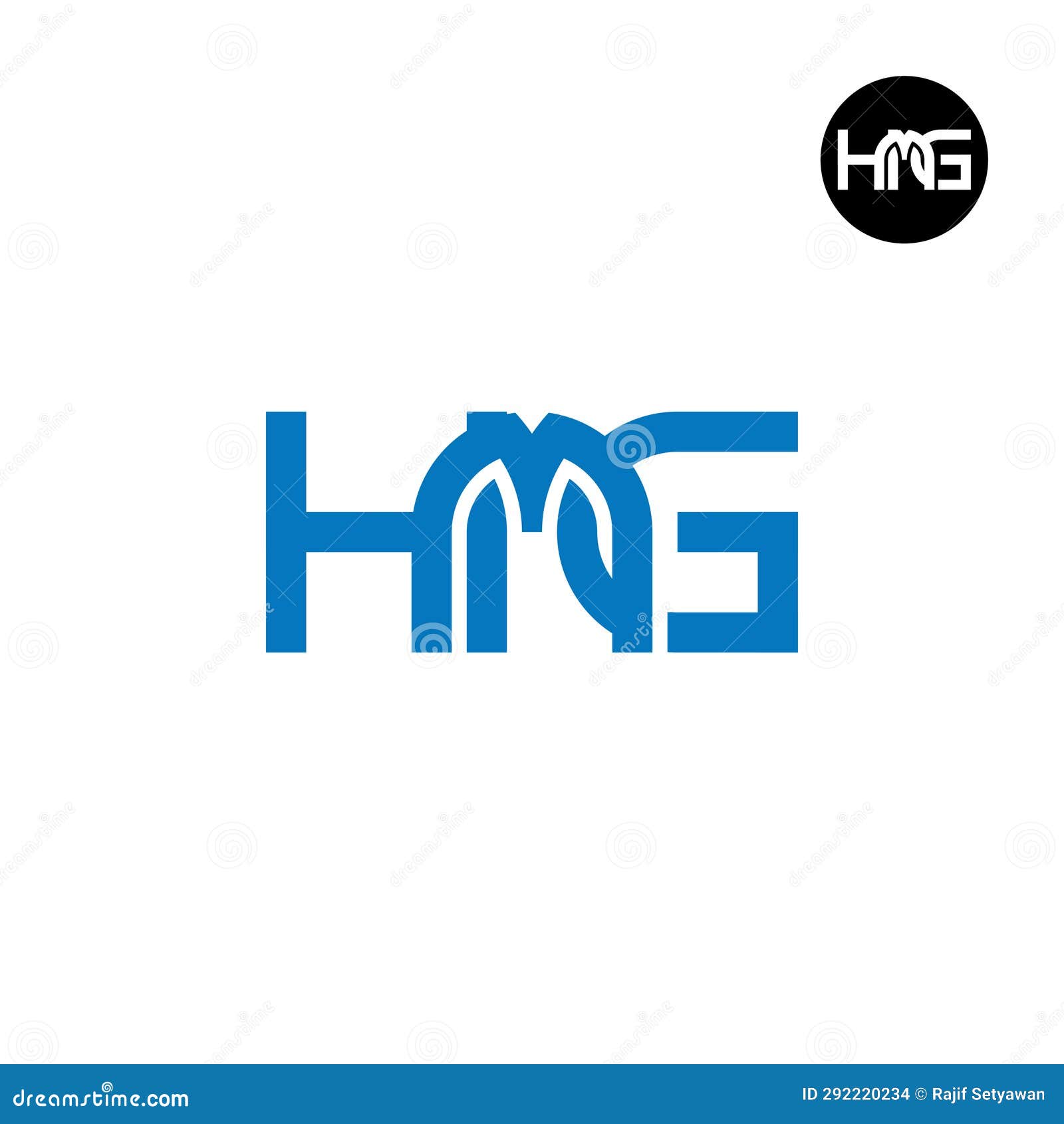 Letter HMG Monogram Logo Design Vector Illustration | CartoonDealer.com ...