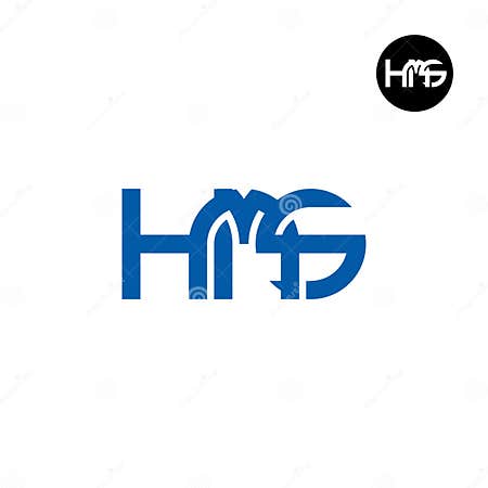 Letter HMS Monogram Logo Design Stock Vector - Illustration of initials ...