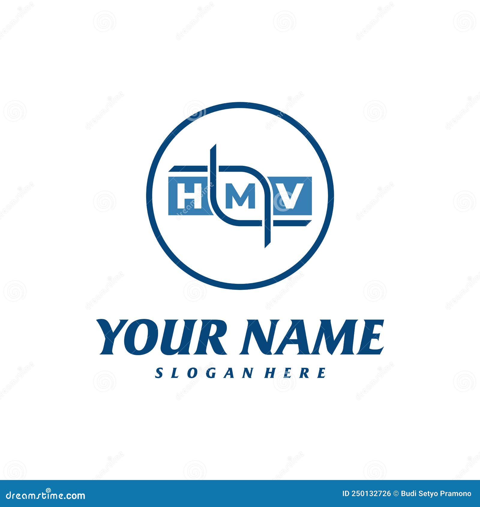 Letter HMV with Dna Logo Design Template. Initial HMV Logo Concept ...