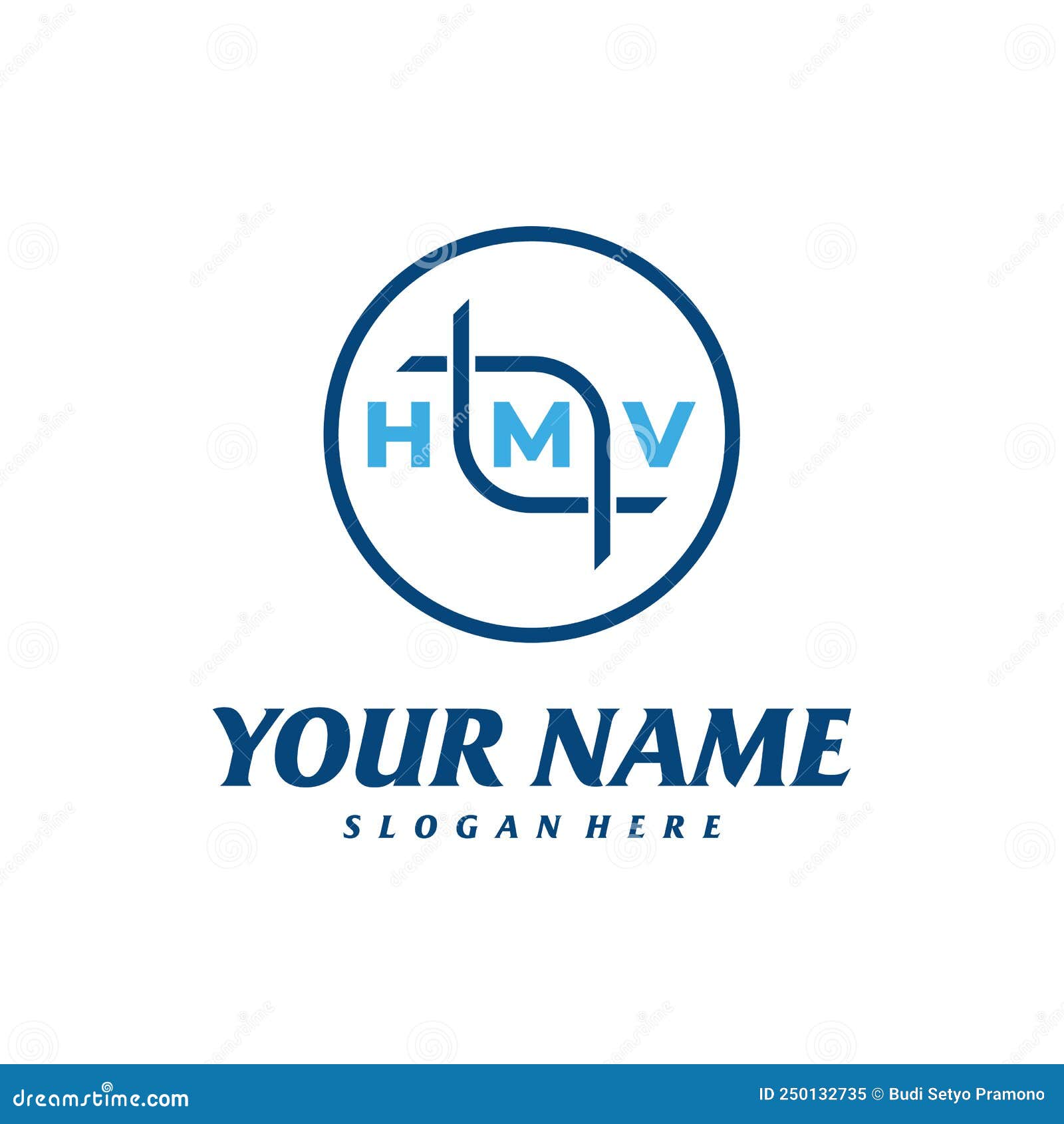 Letter HMV with Dna Logo Design Template. Initial HMV Logo Concept ...