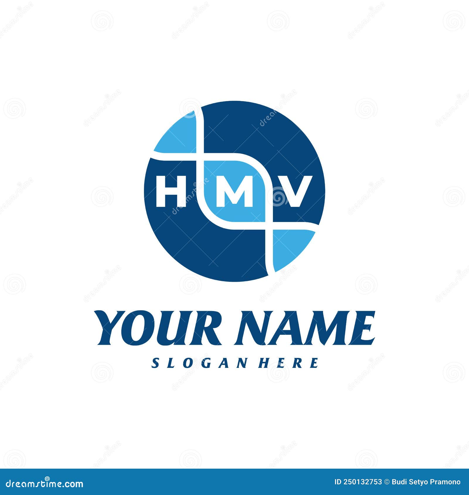 Letter HMV with Dna Logo Design Template. Initial HMV Logo Concept ...