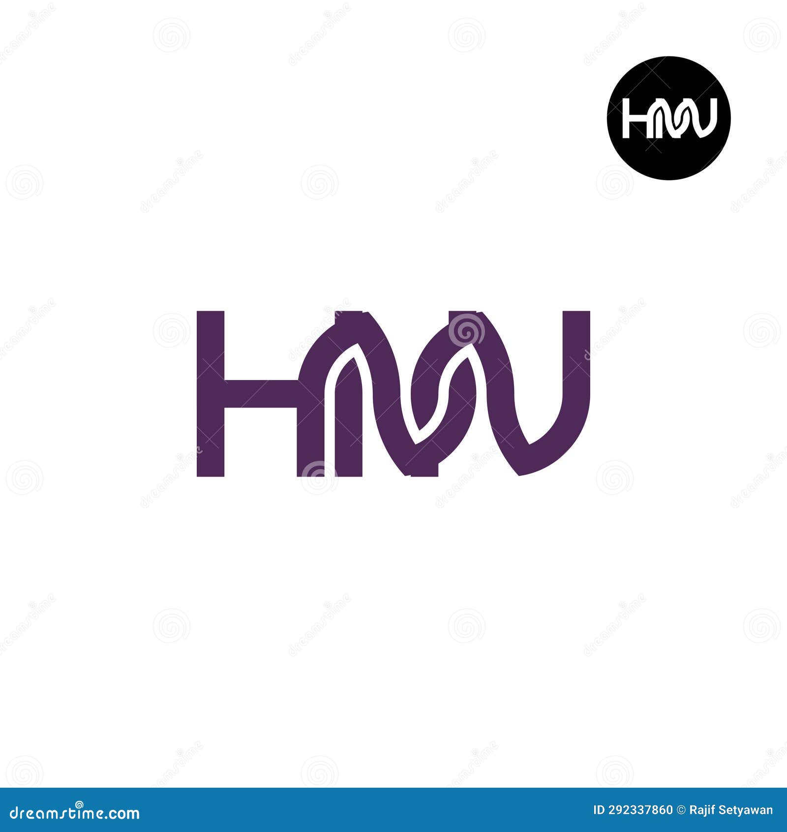 Letter HNN Monogram Logo Design Stock Illustration - Illustration of ...