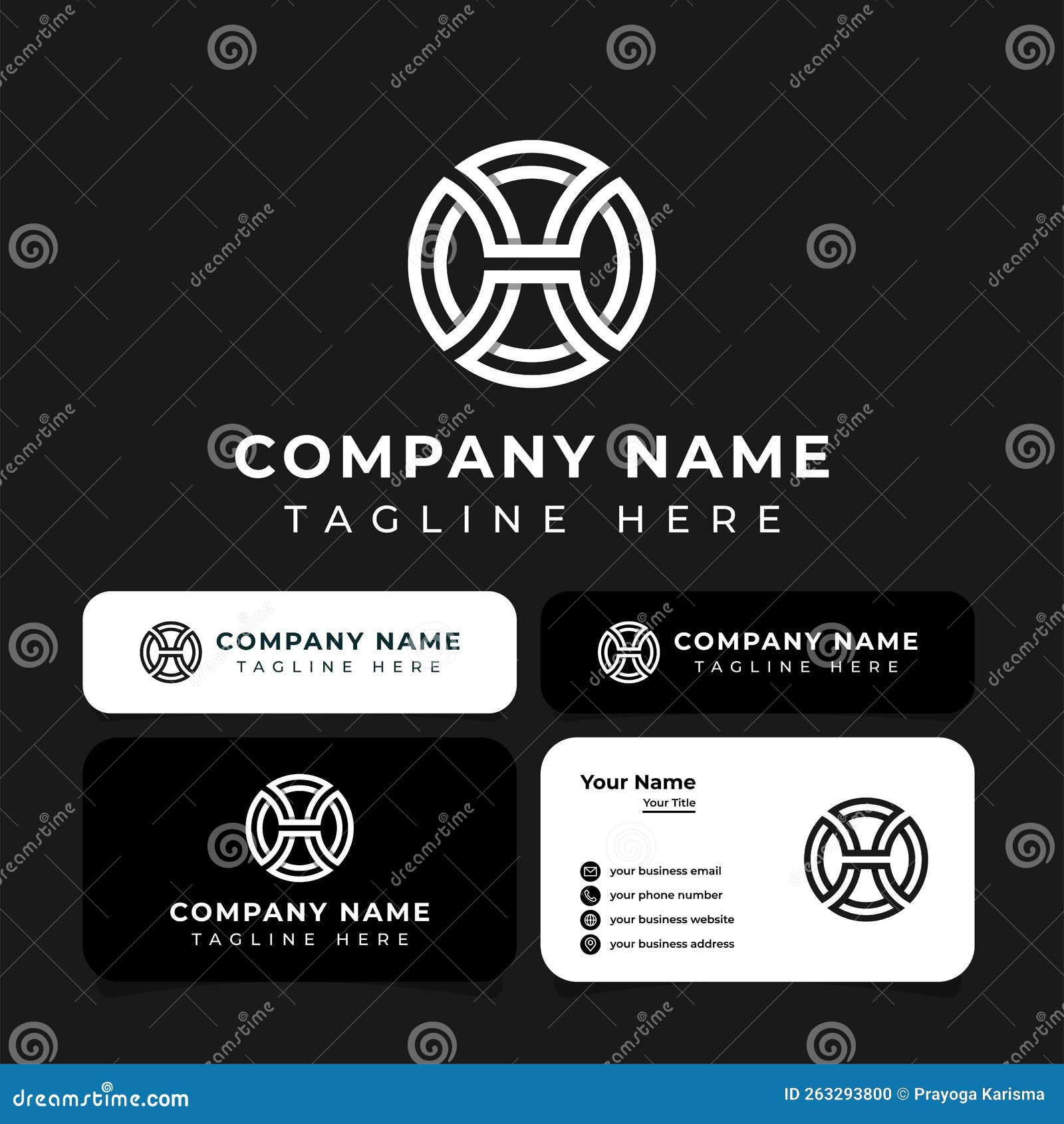 Letter HO or OH Monogram Logo Stock Illustration - Illustration of ...