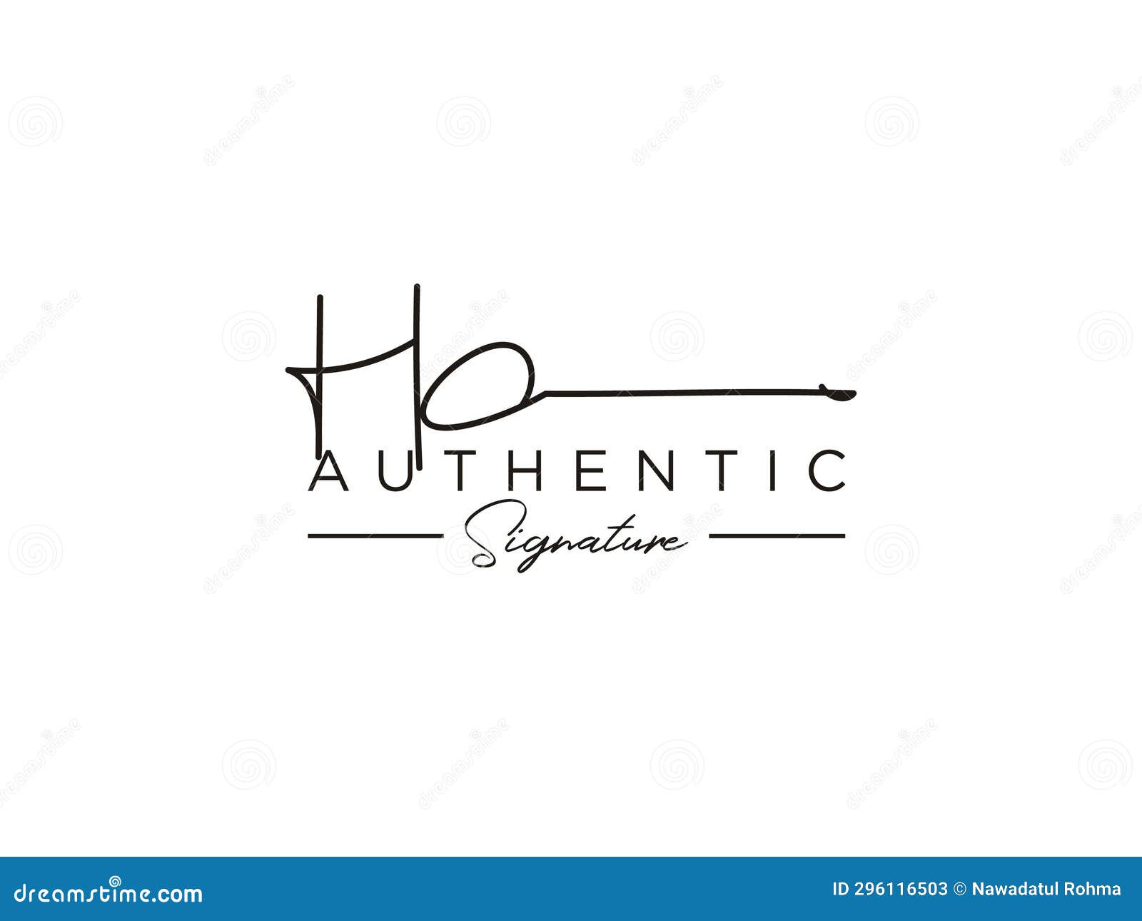 Letter HO Signature Logo Template Vector Stock Vector - Illustration of ...
