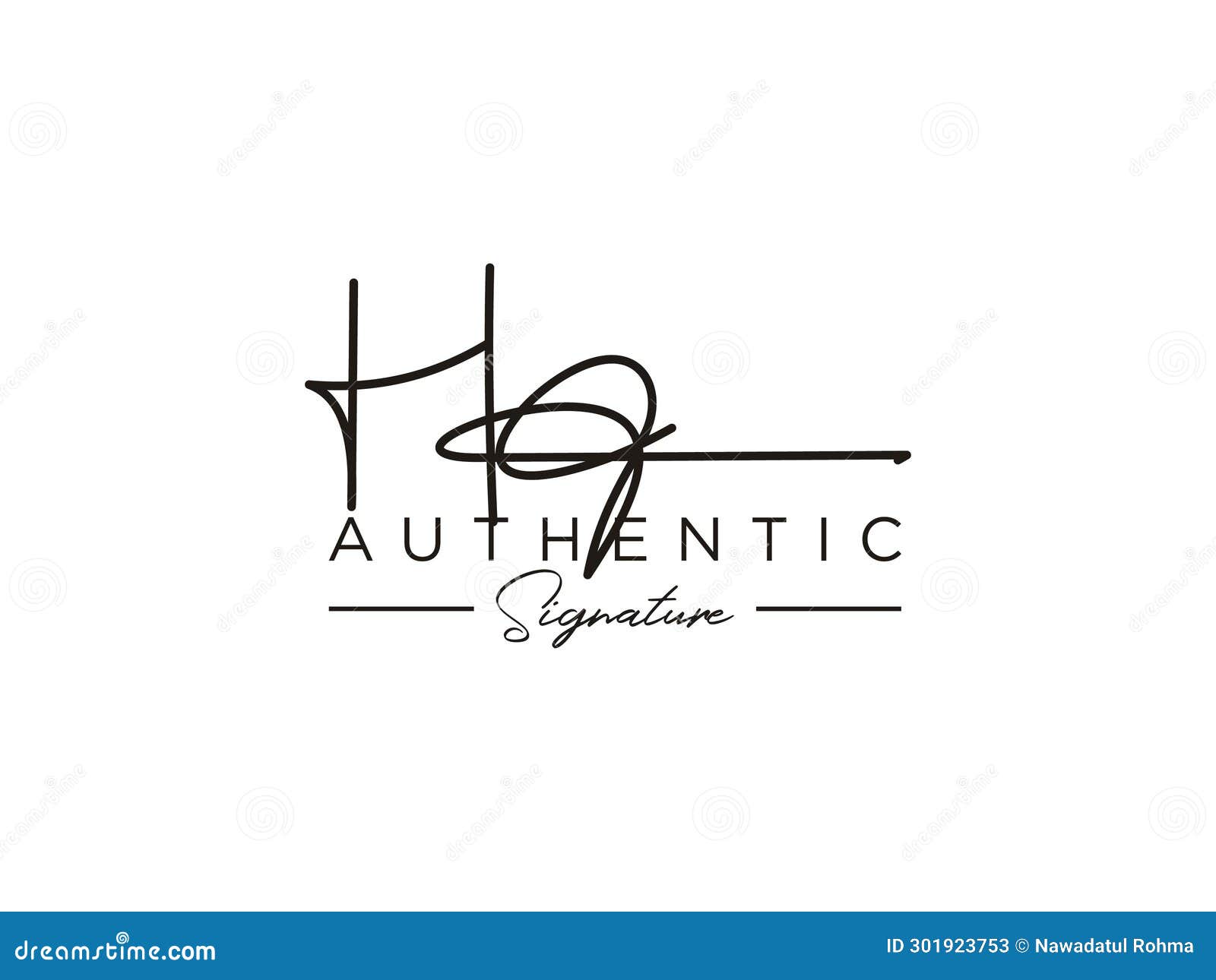Letter HO Signature Logo Template Vector Stock Vector - Illustration of ...