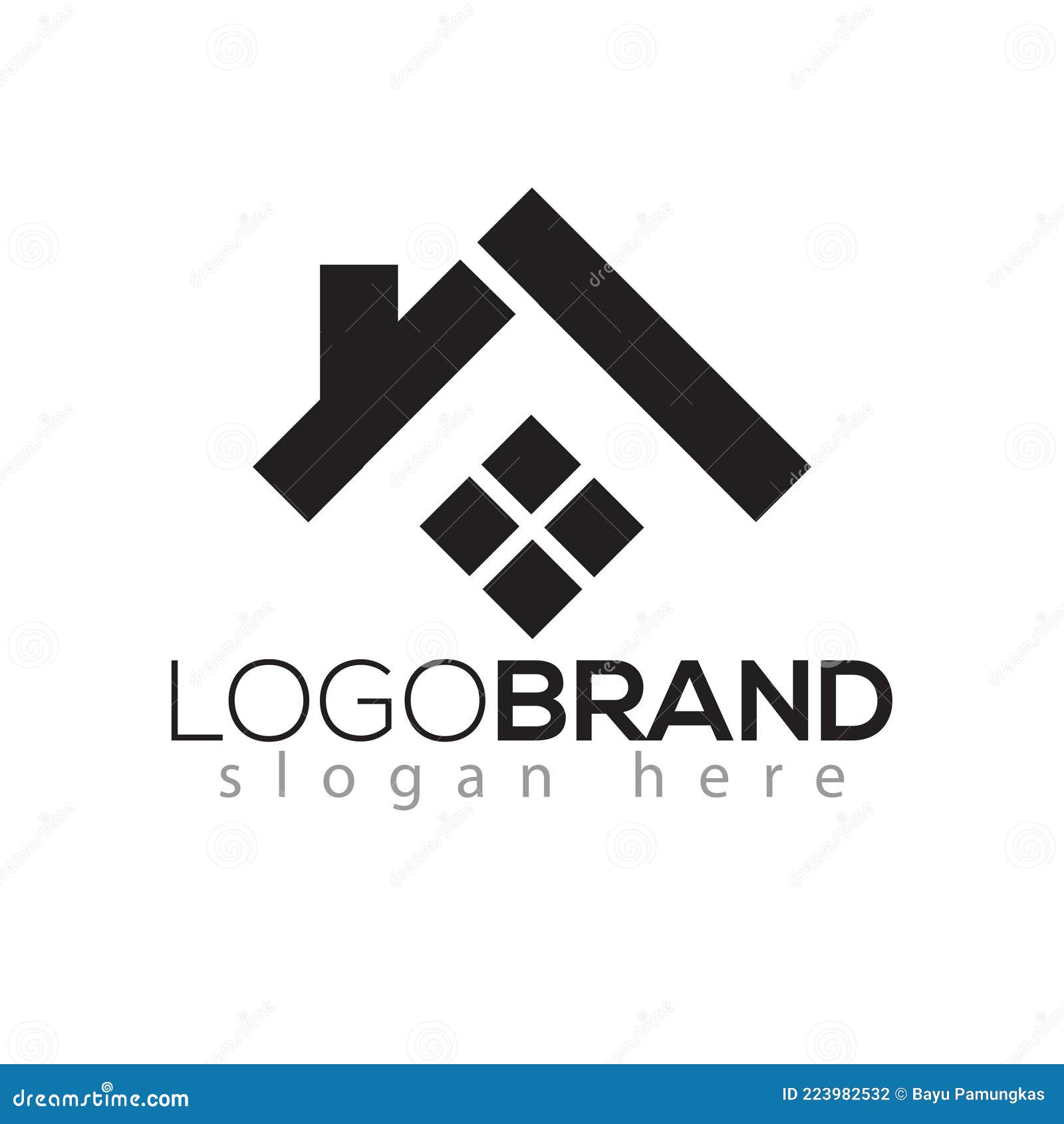 A Letter Home Abstract Logo Element. Home Logo Template Stock ...