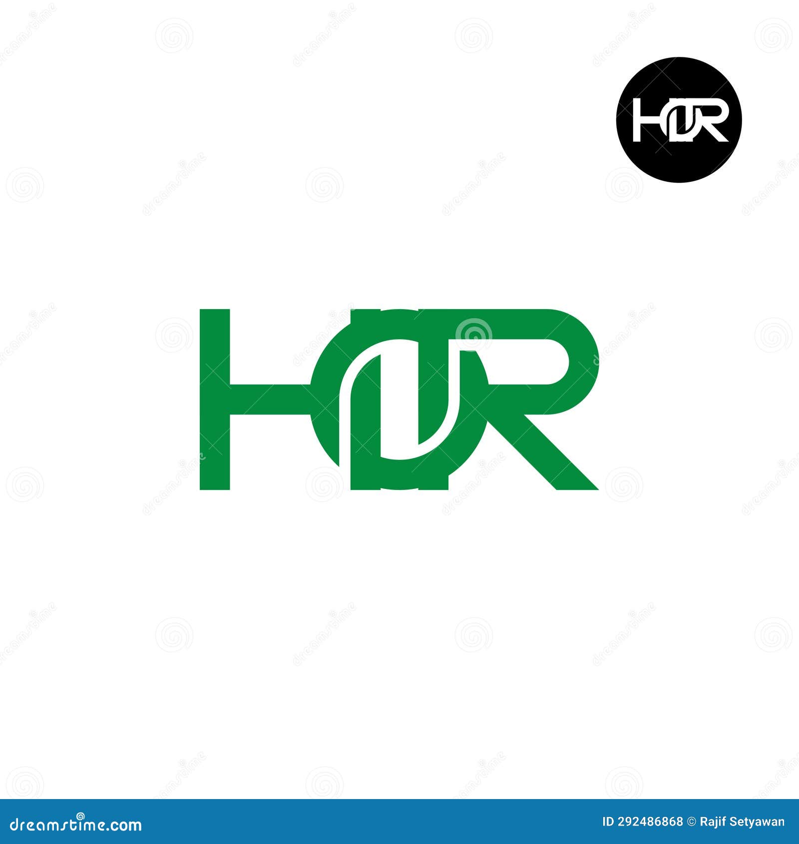 Letter HOR Monogram Logo Design Vector Illustration | CartoonDealer.com ...