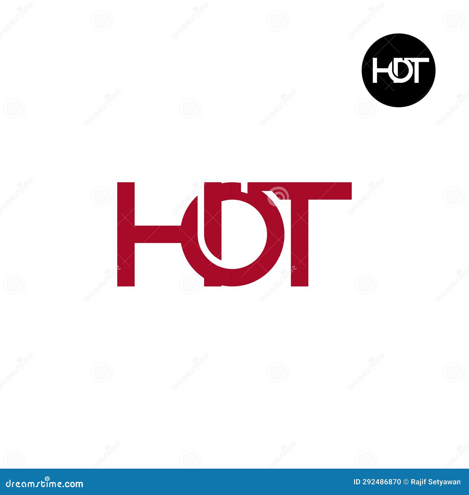 Letter HOT Monogram Logo Design Stock Illustration - Illustration of ...