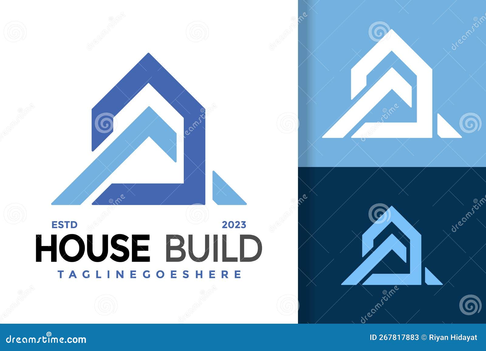 Letter a House Build Logo Logos Design Element Stock Vector ...