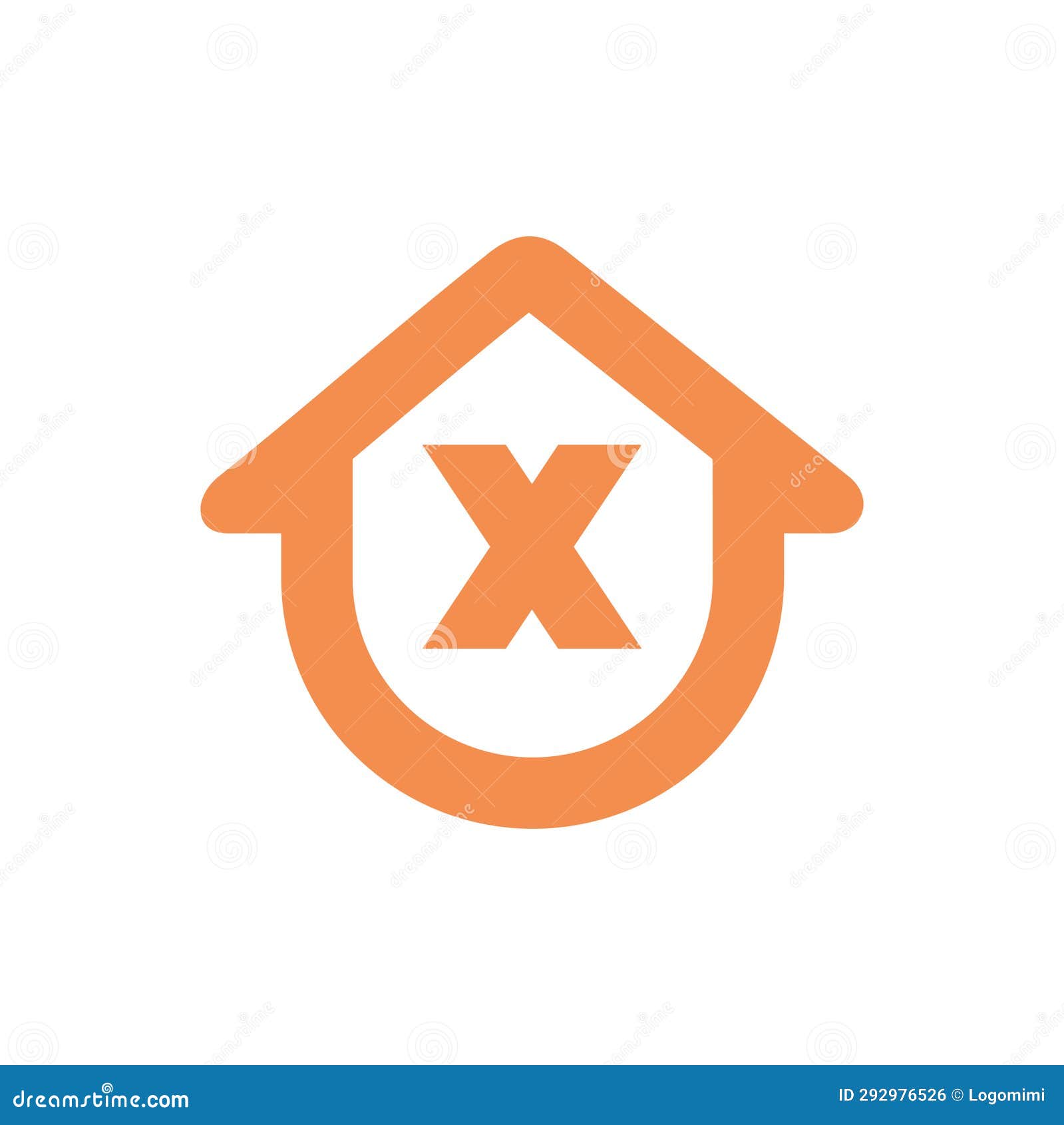 Letter X House Building Logo Icon Design Template Vector Stock ...