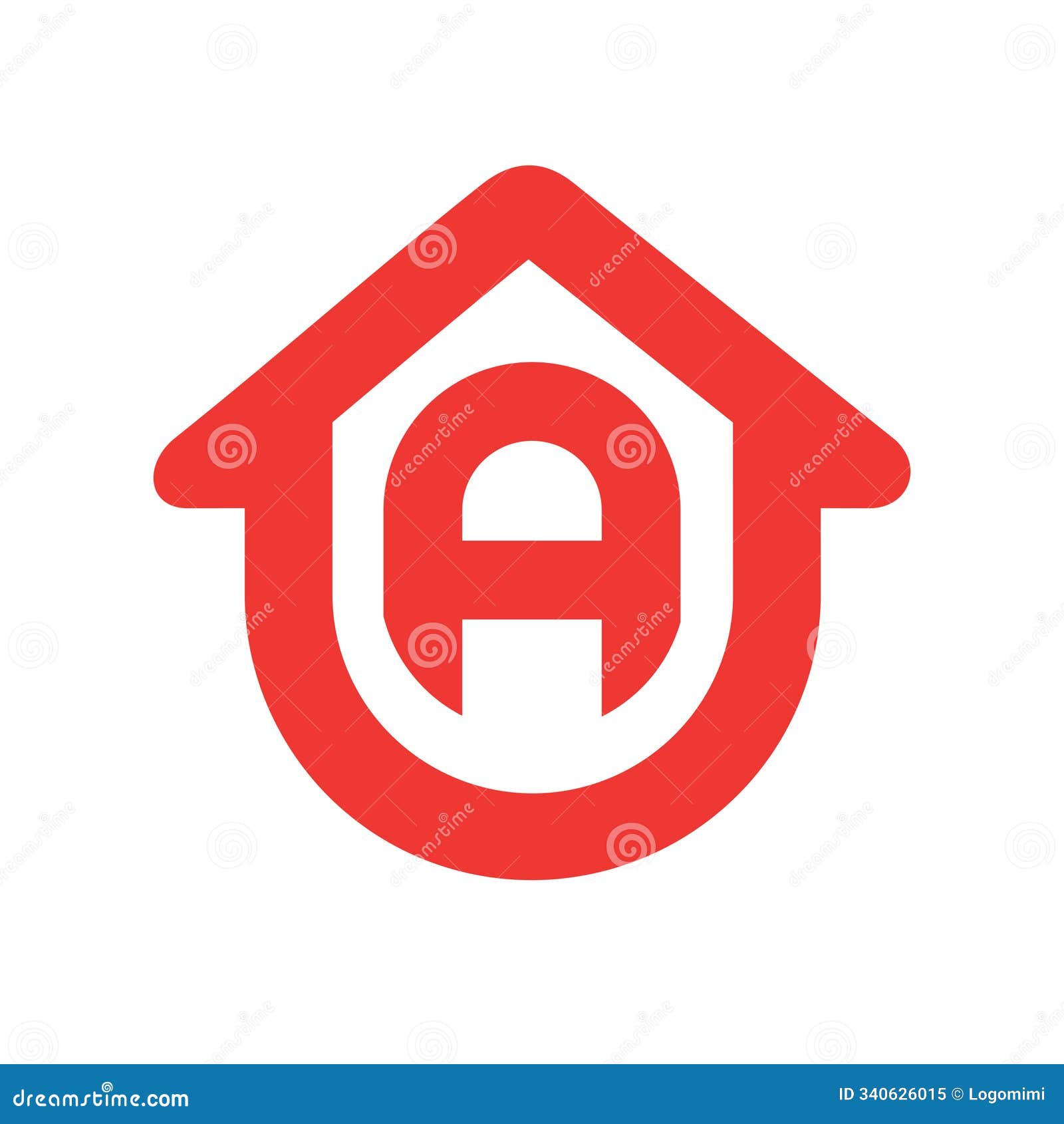 Letter a House Logo Design Template Inspiration Stock Illustration ...