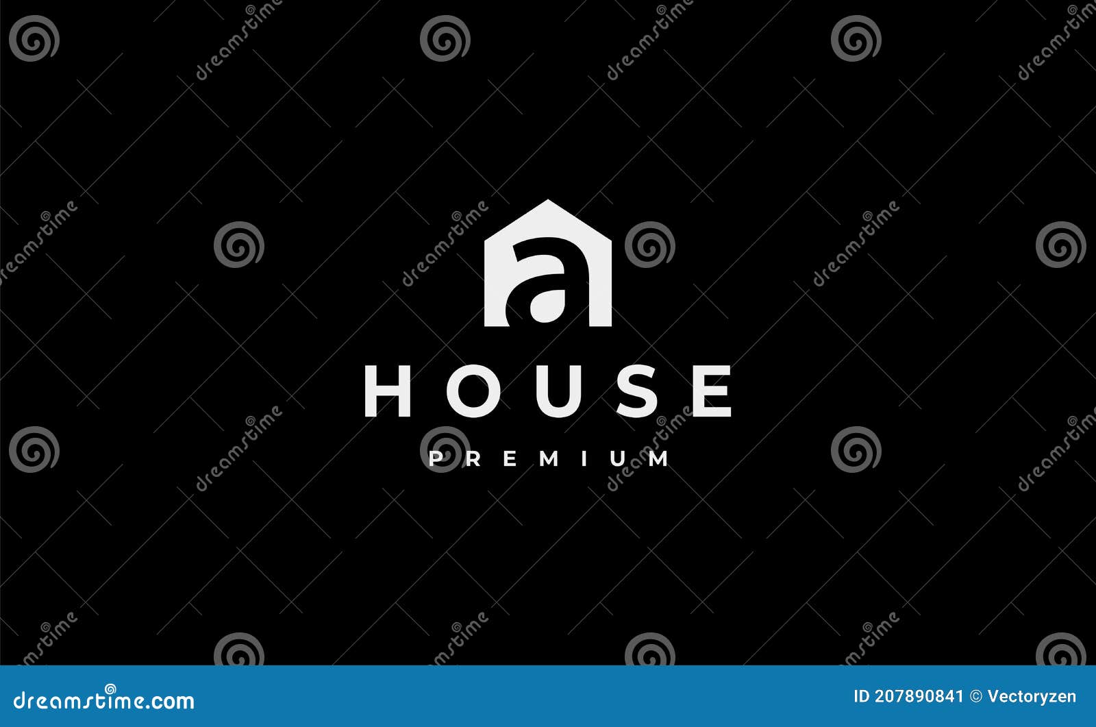 Letter a House Logo Design Vector Illustration Stock Vector ...