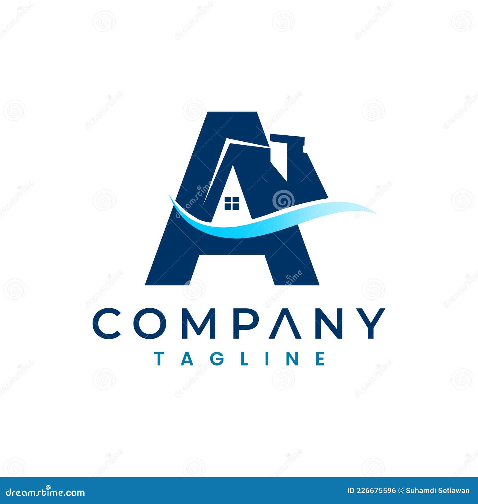 Letter a House Logo , Initial Home Logo Stock Vector - Illustration of ...