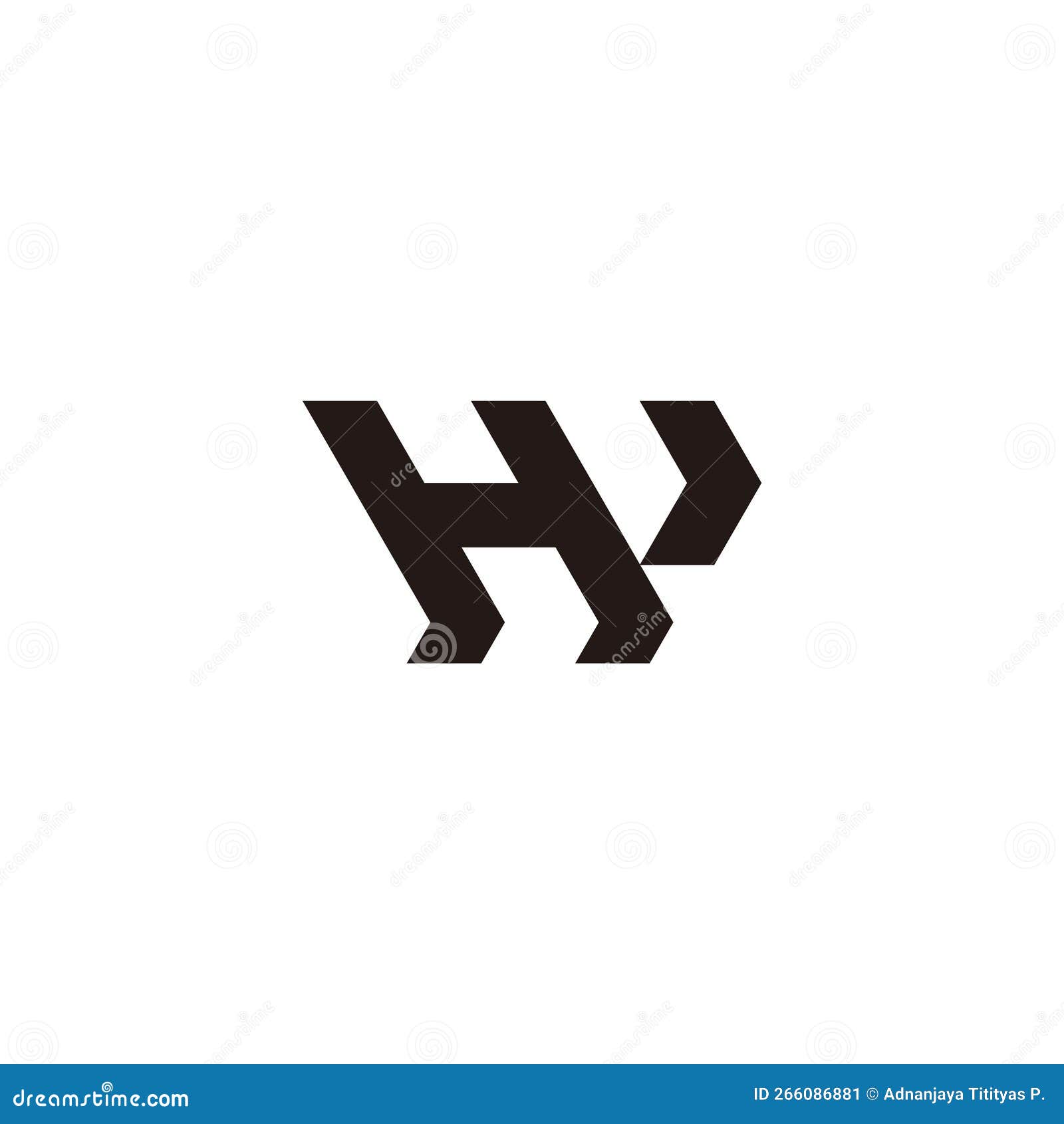 Letter Hp Motioun Run Arrow Geometric Logo Vector Stock Vector ...