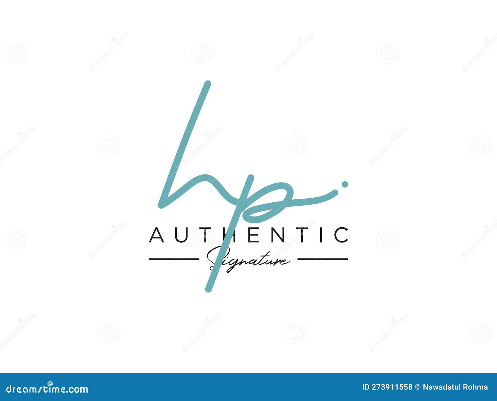 Letter HP Signature Logo Template Vector Stock Vector - Illustration of ...