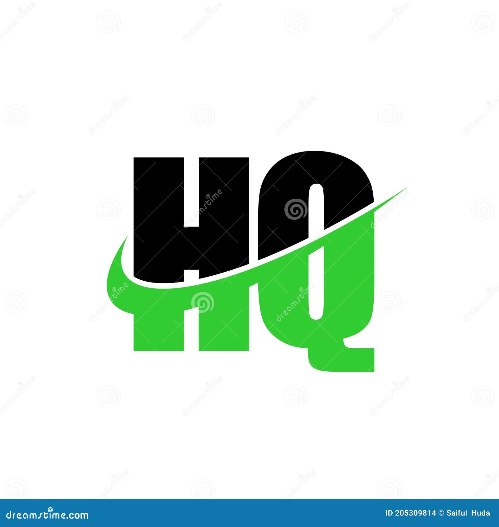 Letter HQ Simple Monogram Logo Icon Design. Stock Vector - Illustration ...