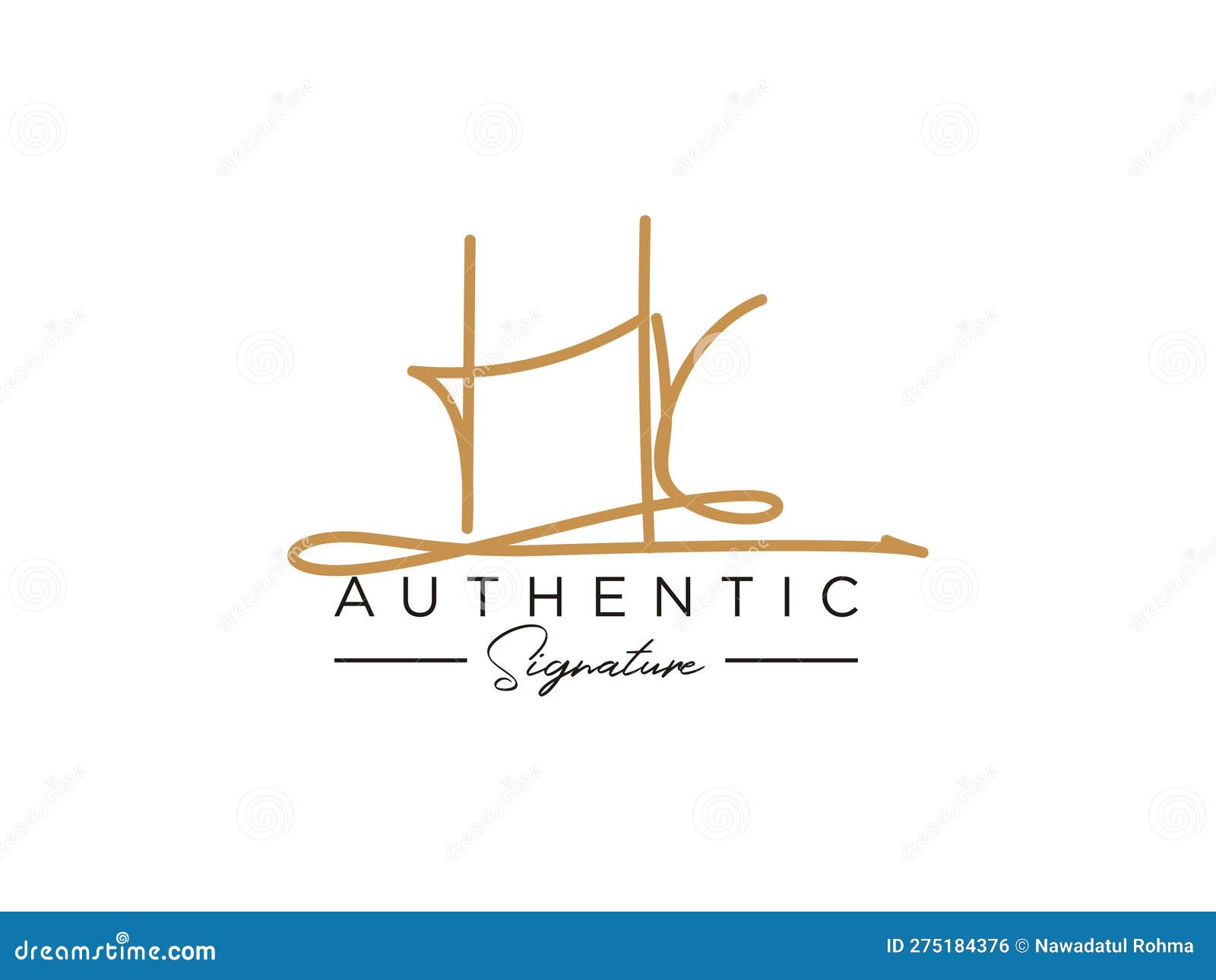 Letter HR Signature Logo Template Vector Stock Vector - Illustration of ...