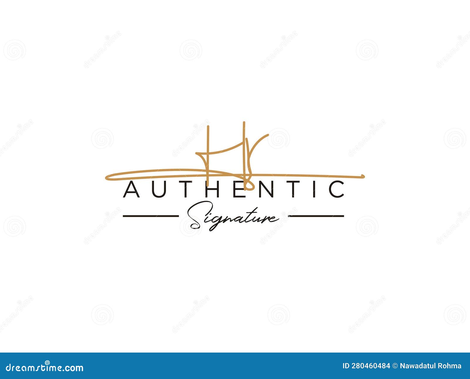 Letter HR Signature Logo Template Vector Stock Vector - Illustration of ...