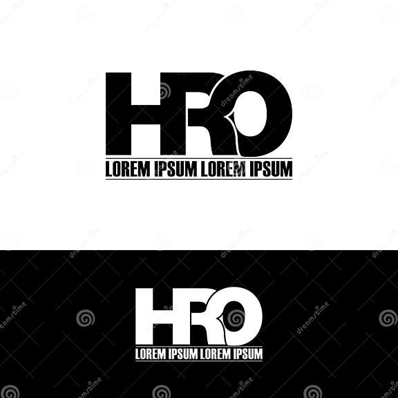 Letter HRO Simple Monogram Logo Icon Design. Stock Vector ...