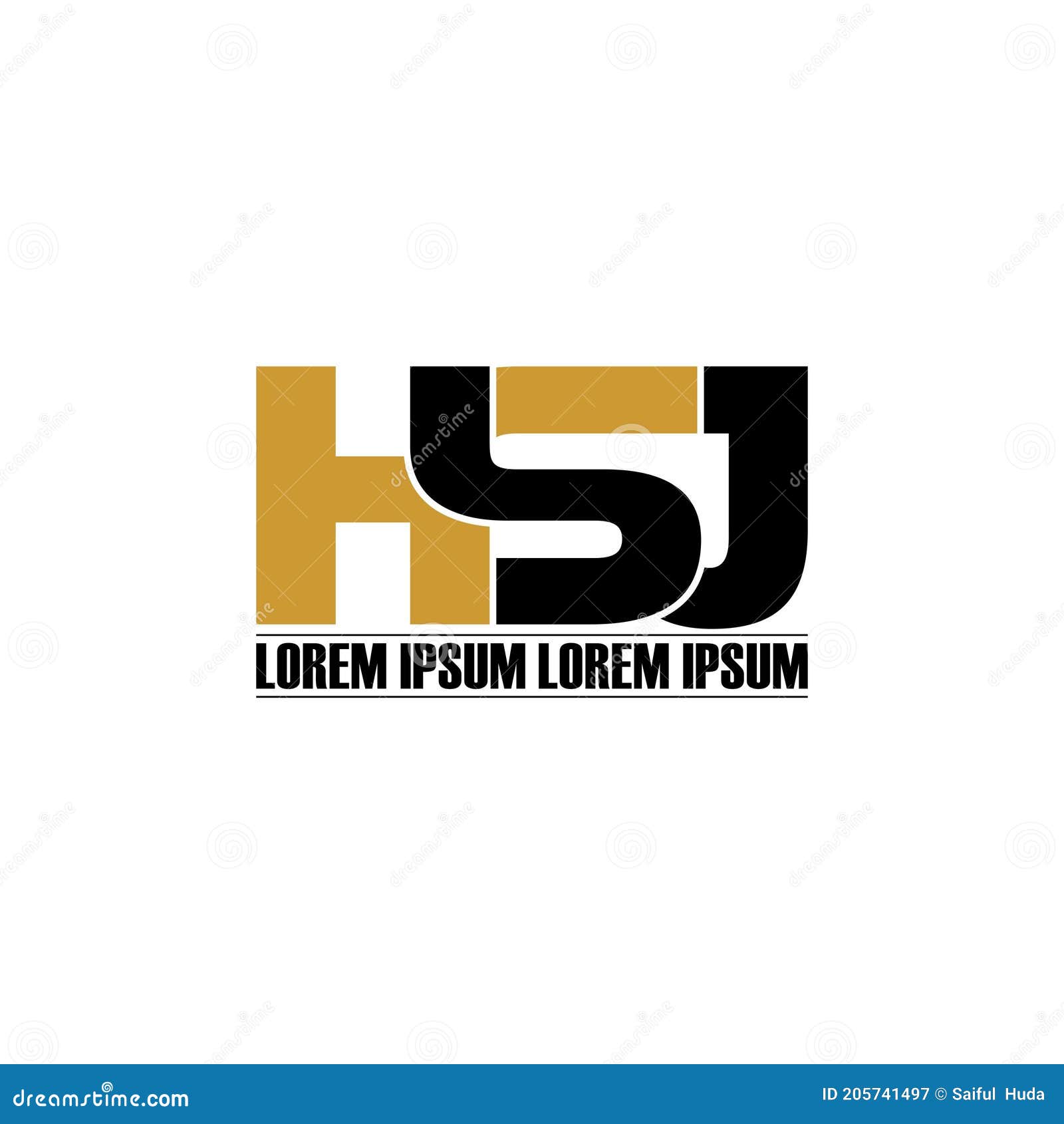 Letter HSJ Simple Monogram Logo Icon Design. Stock Vector ...