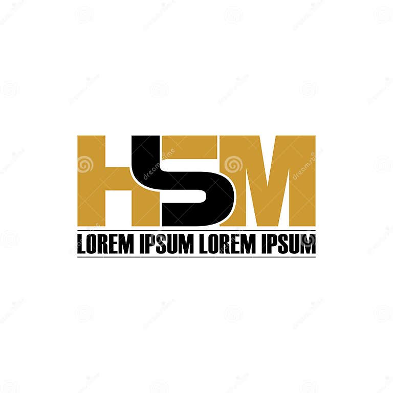 Letter HSM Simple Monogram Logo Icon Design. Stock Vector ...