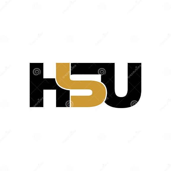 Letter HSU Simple Monogram Logo Icon Design. Stock Vector ...