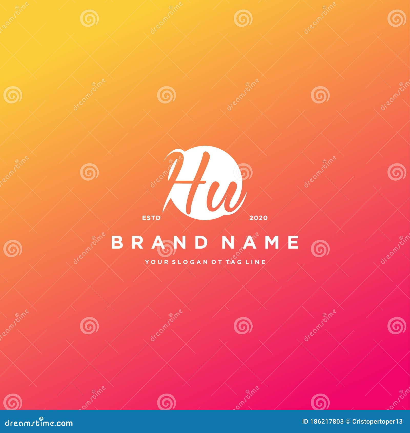 Letter HU Logo Design Vector Stock Vector - Illustration of branding ...